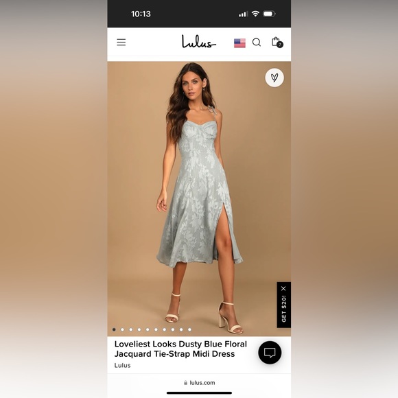 Lulus Dresses Lulus Loveliest Looks Dusty Blue Floral Jacquard